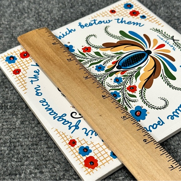 Vintage | Art | Vintage Berggren Trayner Original Tile 6x6 Flowers ...